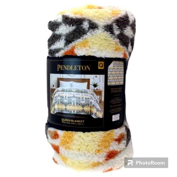 Pendleton | Bedding | Pendleton Sherpa Fleece Blanket Queen Arrow Point ...
